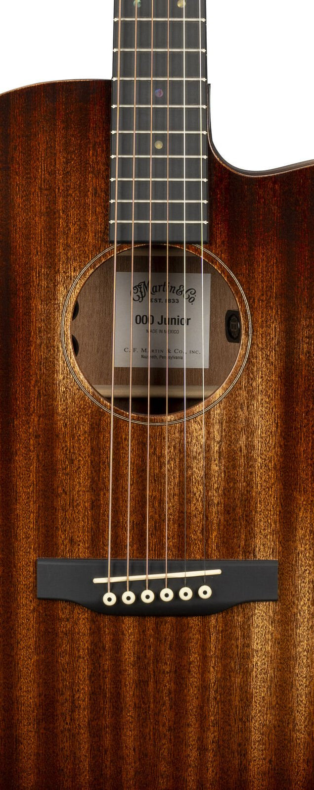 Martin 000C Jr E StreetMaster Junior Series Acoustic Electric Guitar ...