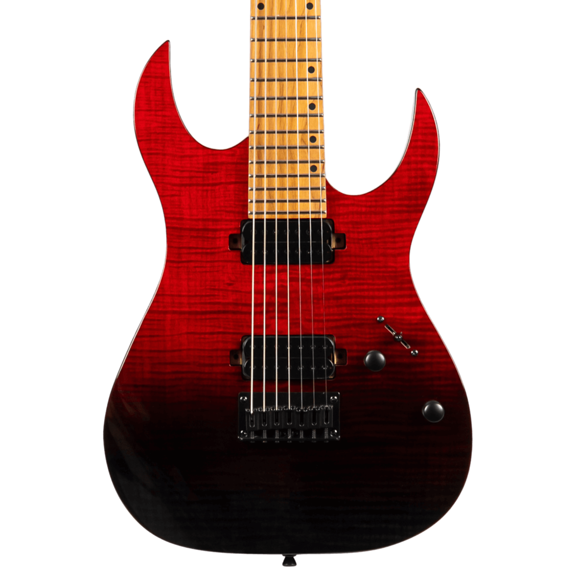 Spira S-457 TRD 7 String Electric Guitar - Transparent Red — DWmusic