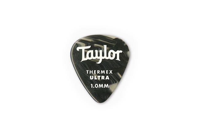 Taylor Premium 351 Thermex Ultra Picks Black Onyx 1.00mm- 6-Pack — DWmusic